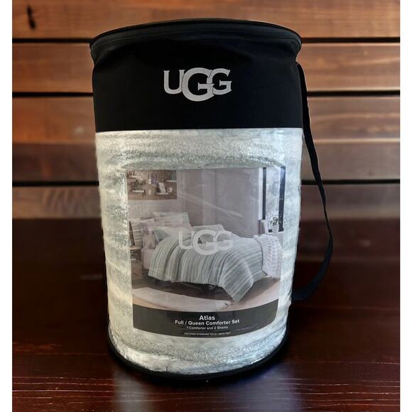 UGG | Bedding | Ugg Luxury Atlas Super Soft 3pc Full Queen Comforter Set Clear Creek Mint New ...